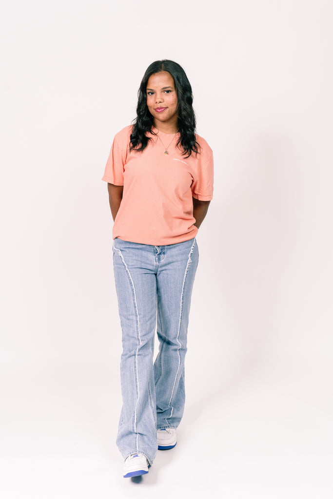 "Unconditionally Loved" Puff Tee (Terracotta) – Christ For The Nations